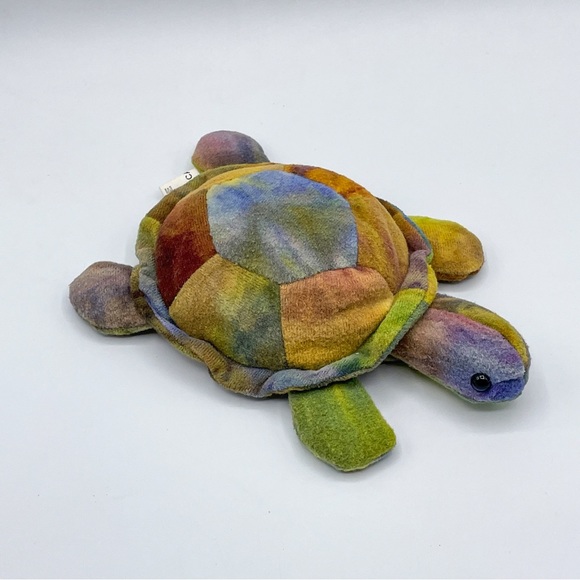 Kuddle Me Toys | Toys | Kuddle Me Toys Tie Dye Turtle Plush Beanie Rainbow Vintage Laying Floppy ...